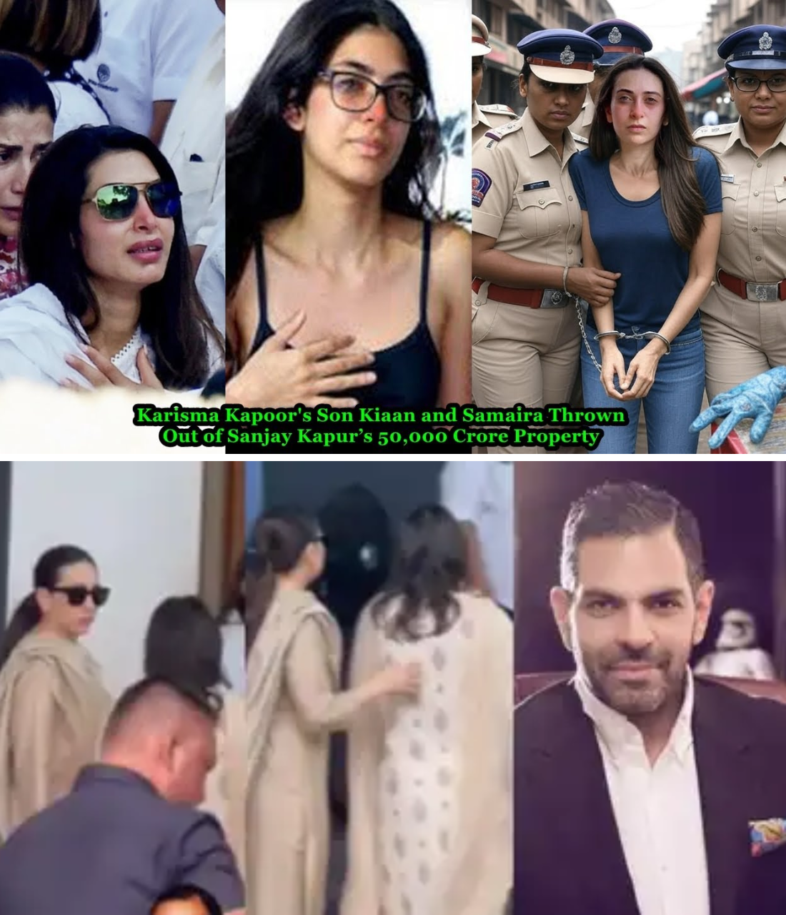 Karisma Kapoor sumoned by Police with Son Kiaan and Samaira Thrown Out of Sanjay Kapur’s ...