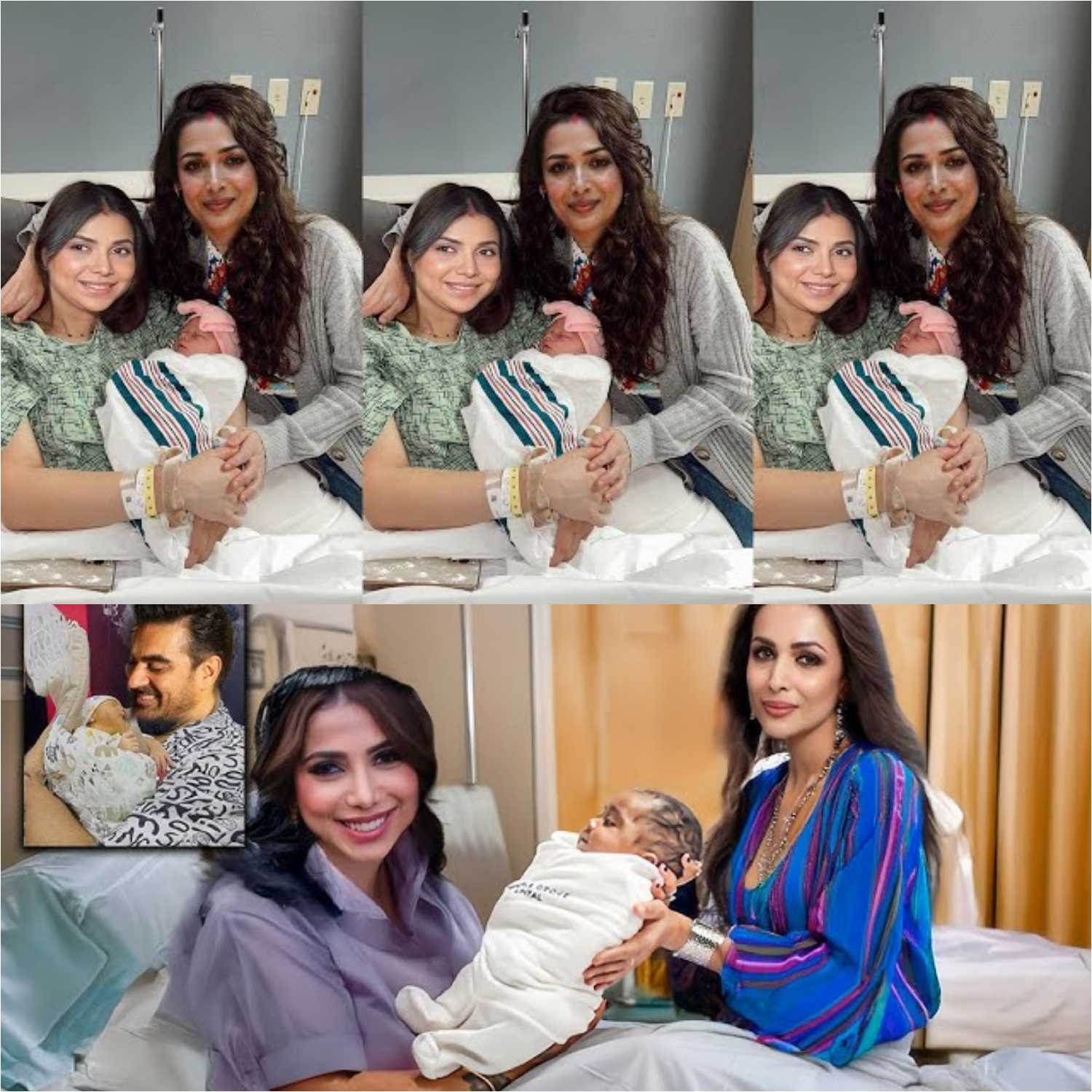 Malaika Arora visits Arbaaz Khan and Sshura Khan as Blessed with by Girl at Hinduja Hospital! - News